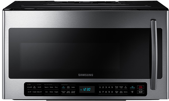Samsung ME21H706MQS 2.1 cu. ft. Over-the-Range Microwave Oven with ...