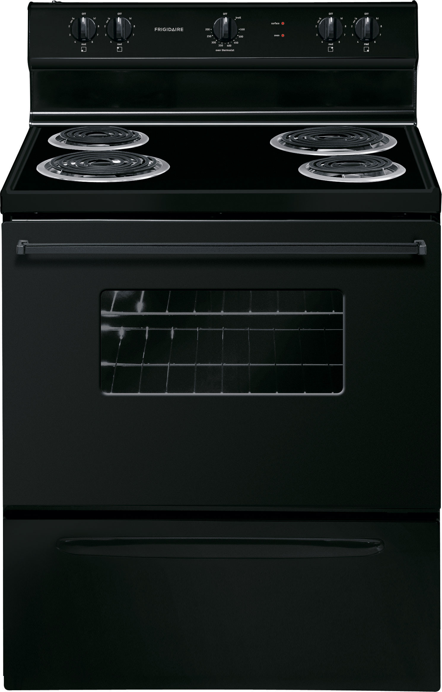 Frigidaire FFEF3005MB 30 Inch Freestanding Electric Range with 4 Coil ...