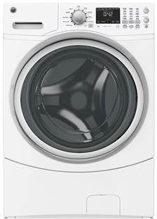 GE GFWN1600JWW 27 Inch 4.3 cu. ft. Front Load Washer with 11 Wash ...
